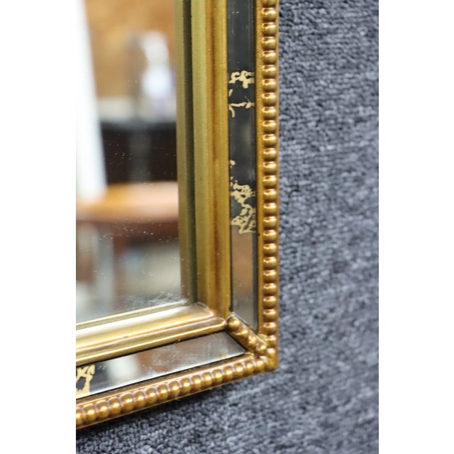 Hollywood Regency Style Eglomise Mirror | Chairish