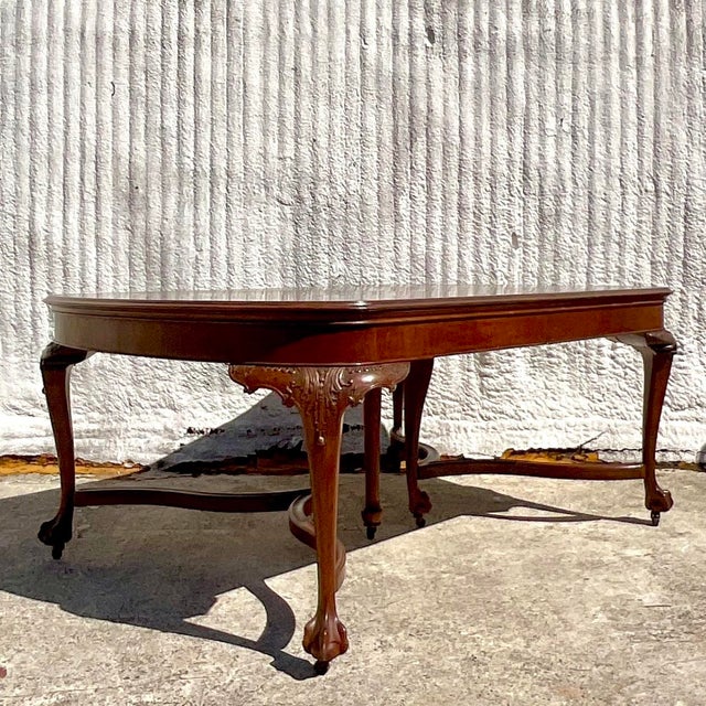 Vintage extendable dining table store