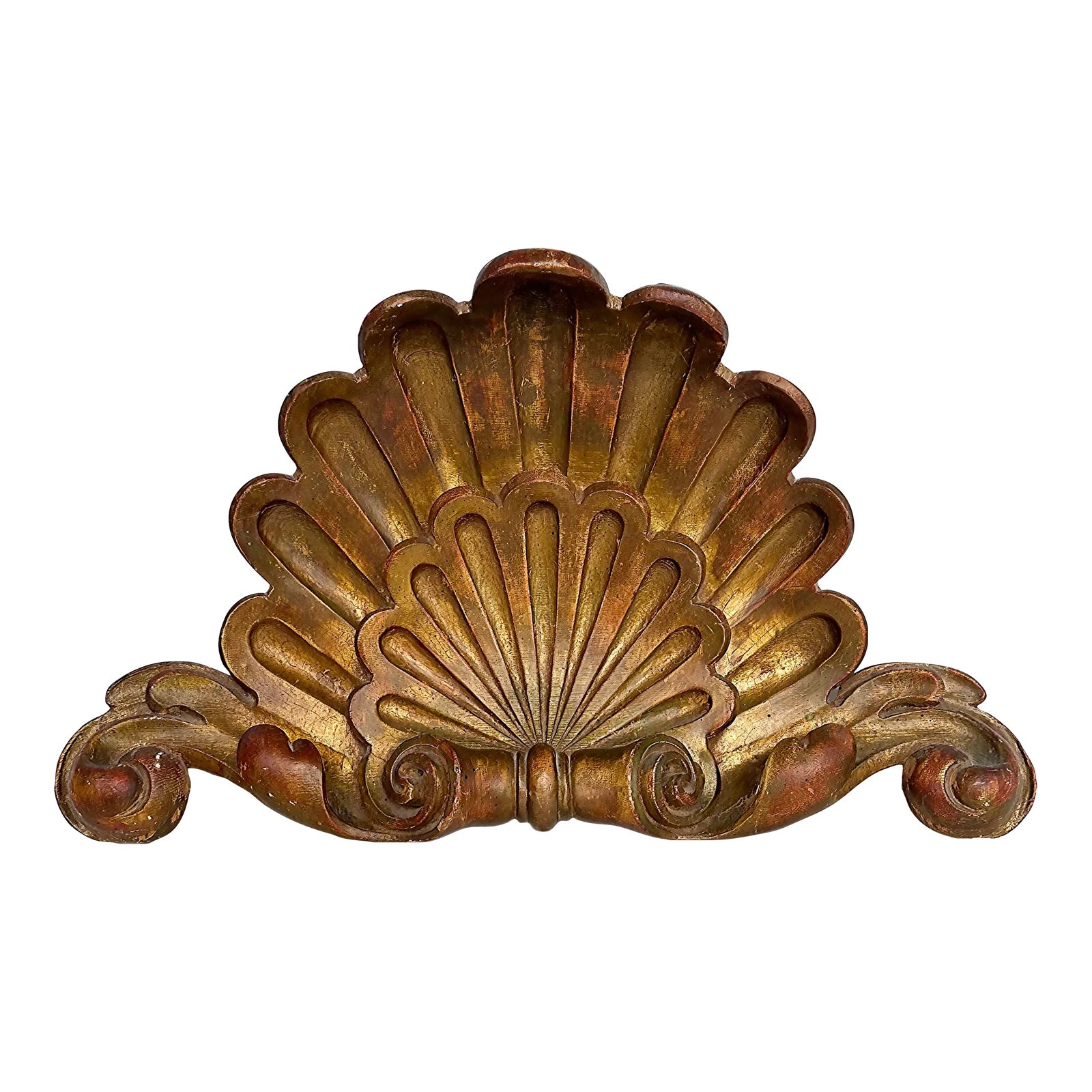 1930s Art Deco Brach-Allen Plaster Shell Wall Mounted Sculpture | Chairish