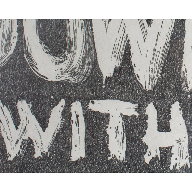 “Down With Everything” Graphite Drawing by James Spencer Russell | Chairish