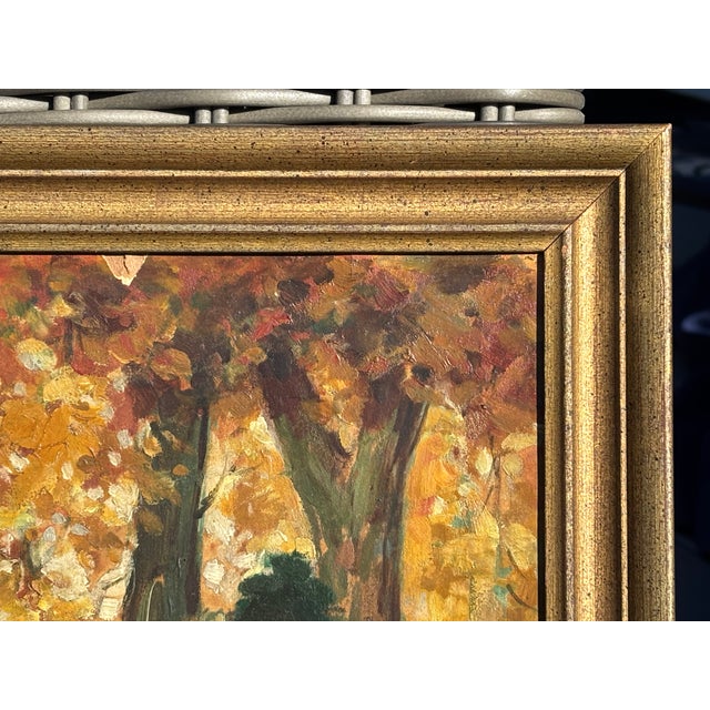 Late 19th C. Original Oil on Board - American Impressionist Landscape ...