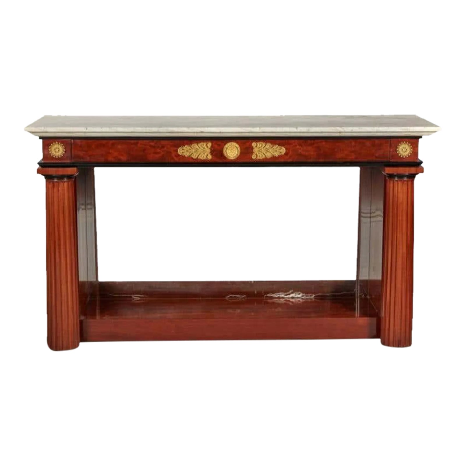 Early 19th Century Russian Empire Ormolu-Mounted Mahogany Console Table ...