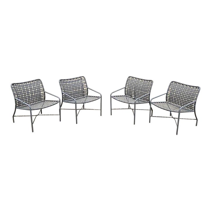 Vintage Tropitone Leilani Brown Jordan Aluminum Frame Pool Patio Lounge ...