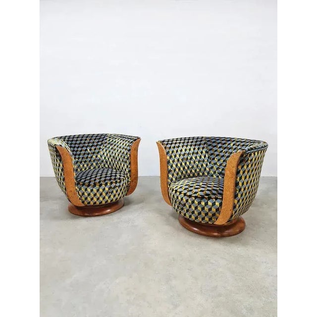 Art Deco Model Depose Tulip Lounge Chairs Tulip Chairs , 1930s, Set of ...