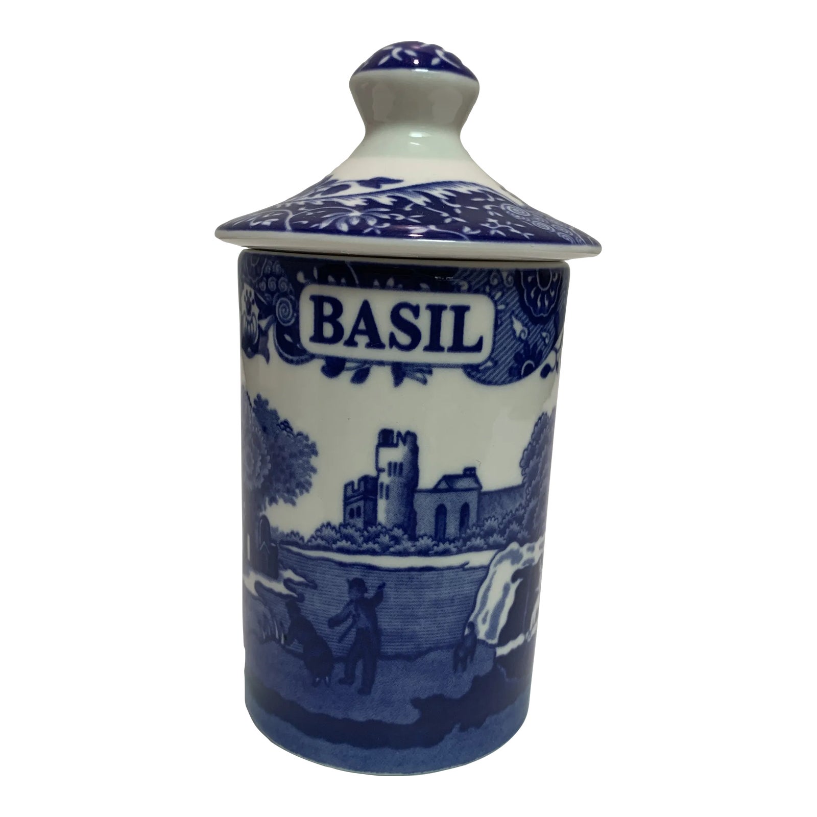 1990s Spode Basil Spice Jar | Chairish