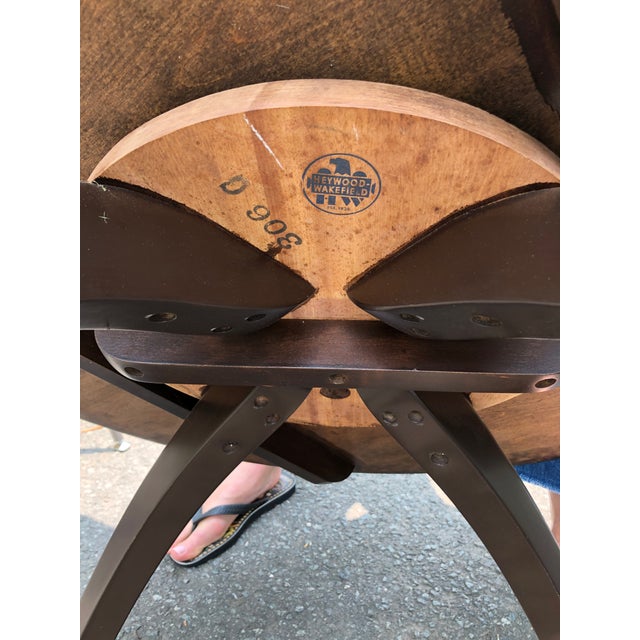 Heywood Wakefield Swivel Round Coffee Table | Chairish