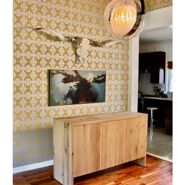 Modern Solid White Oak Handmade Console by Fortunata Design | Chairish