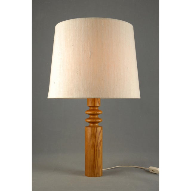 Pine Table Lamp by Uno Kristiansson for Luxus, 1970s | Chairish