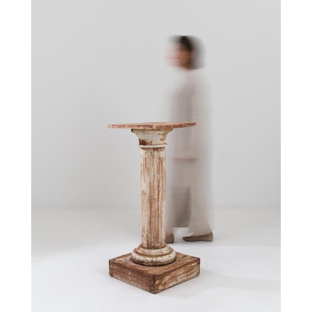 19th Century French Patinated Pedestal | Chairish