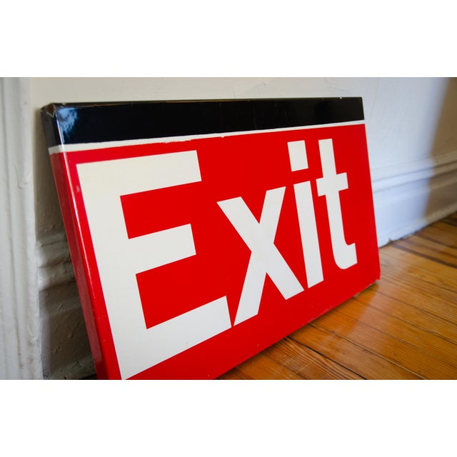 1980s New York City Subway 'Exit' Sign | Chairish
