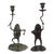 Vintage Bronze Brass Standing Frog Lilli Pad Single Candle Holder ...