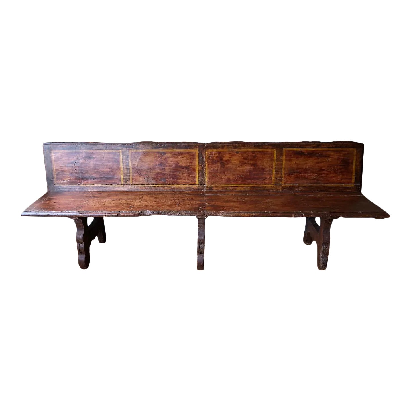 Italian Antique Bench - 1 of 2 Available | Chairish