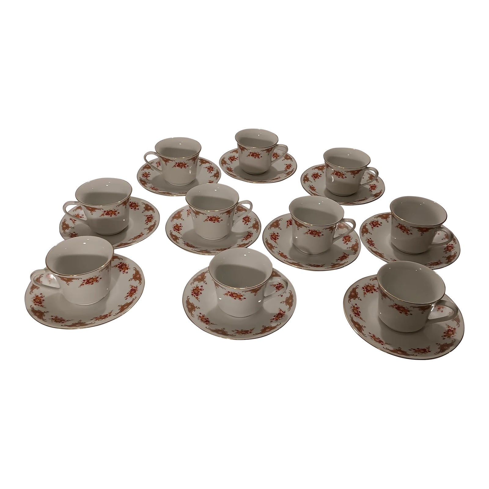 Vintage Bone China Tea Cups and Saucers With Delicate Pink Floral ...