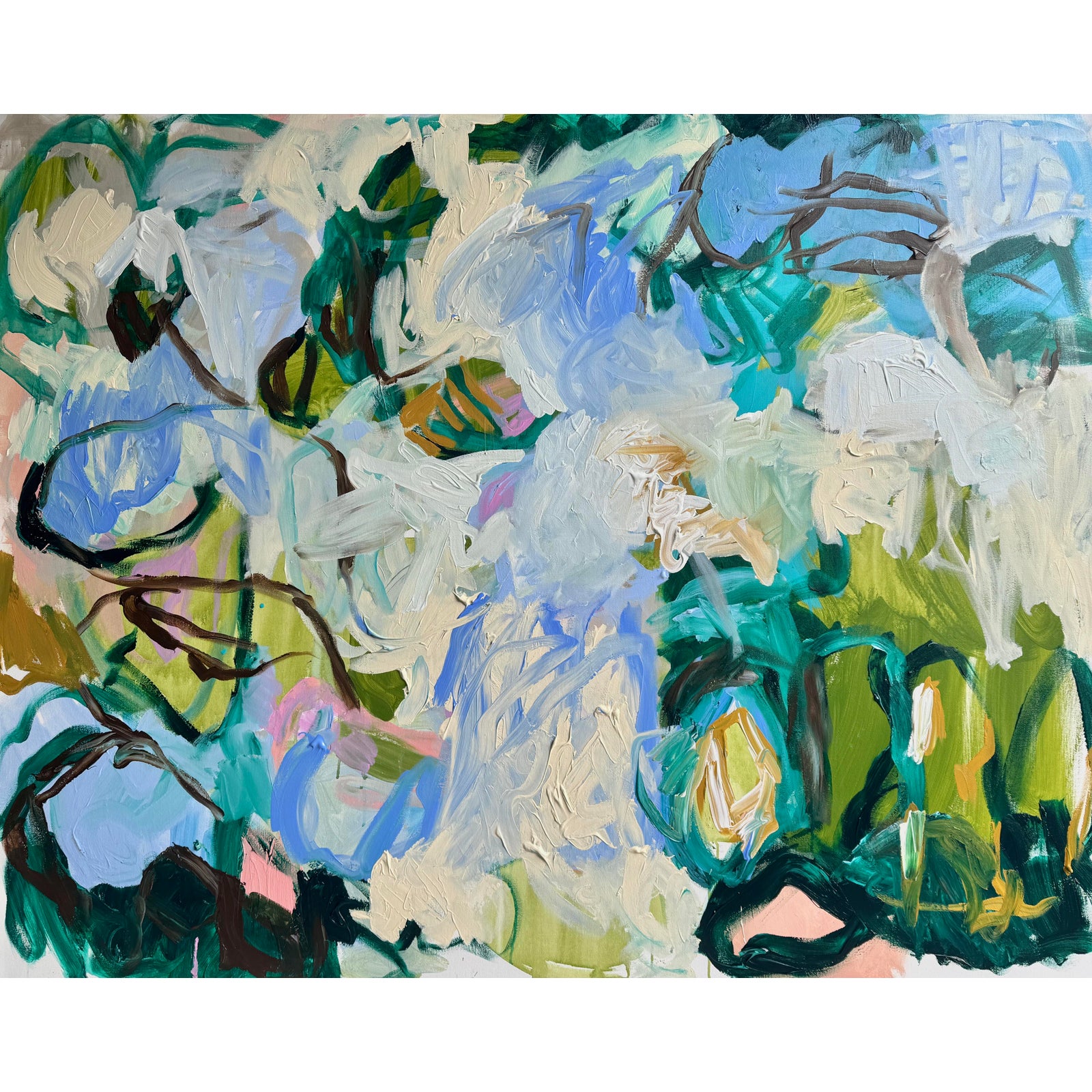 “thistle” Original Abstract Painting by Hayley Morée | Chairish