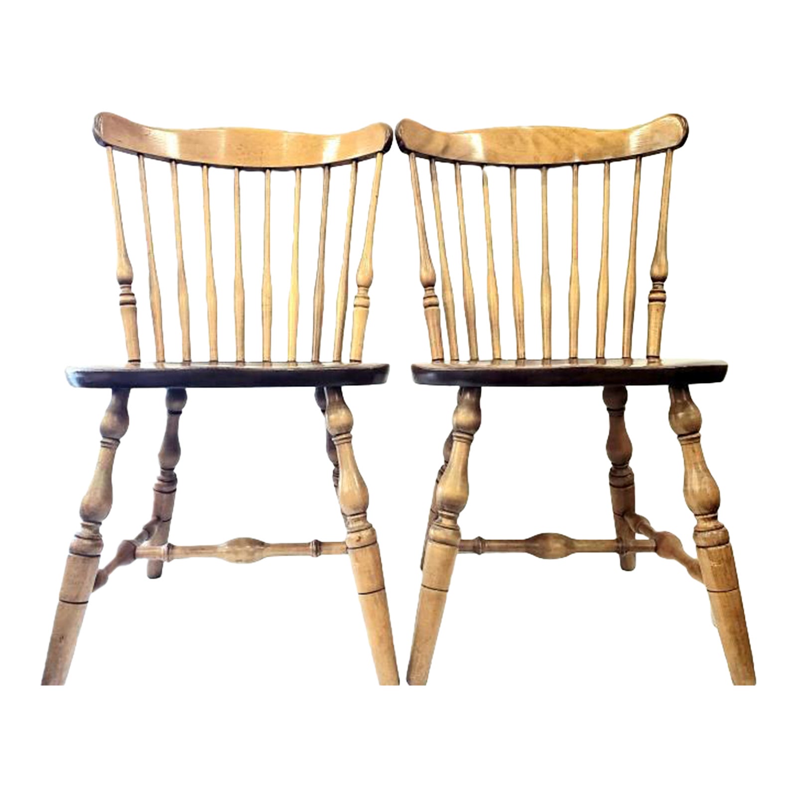 Vintage S Bent & Bros Windsor Chairs- a Pair | Chairish