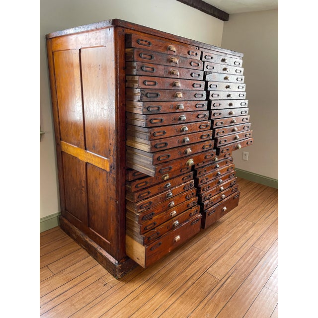 1920s Antique Flat File Cabinet | Chairish
