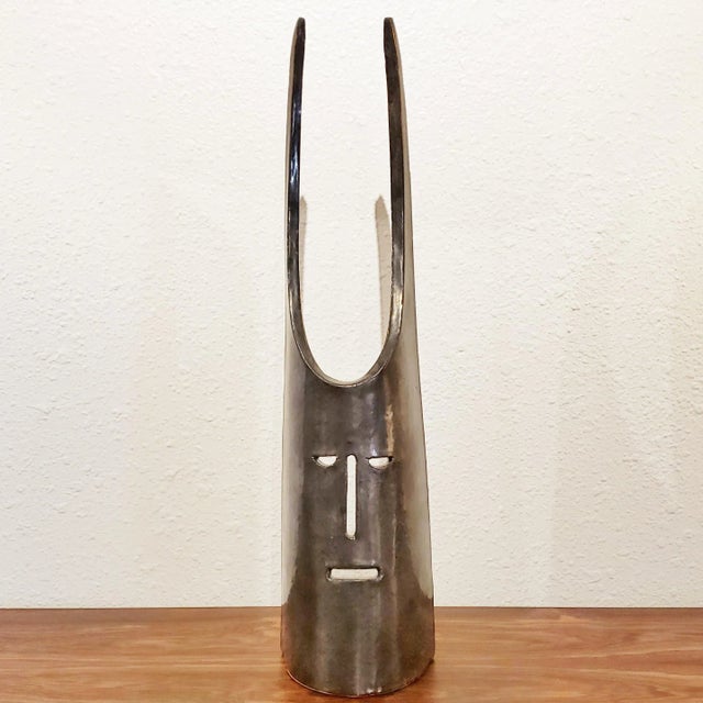 Ceramic Devil Mask by Richard Freiwald After Gio Ponti | Chairish