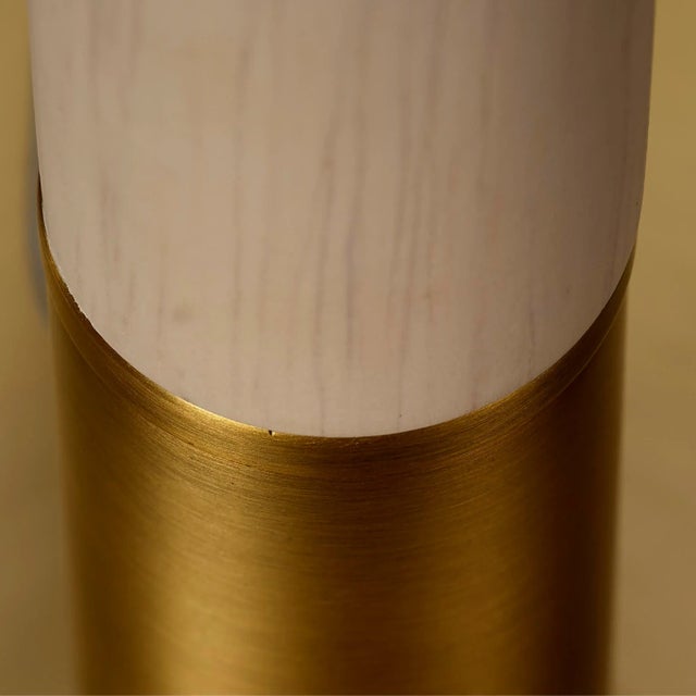 Merlin Metal Rounded Table Lamp, Antique Brass | Chairish