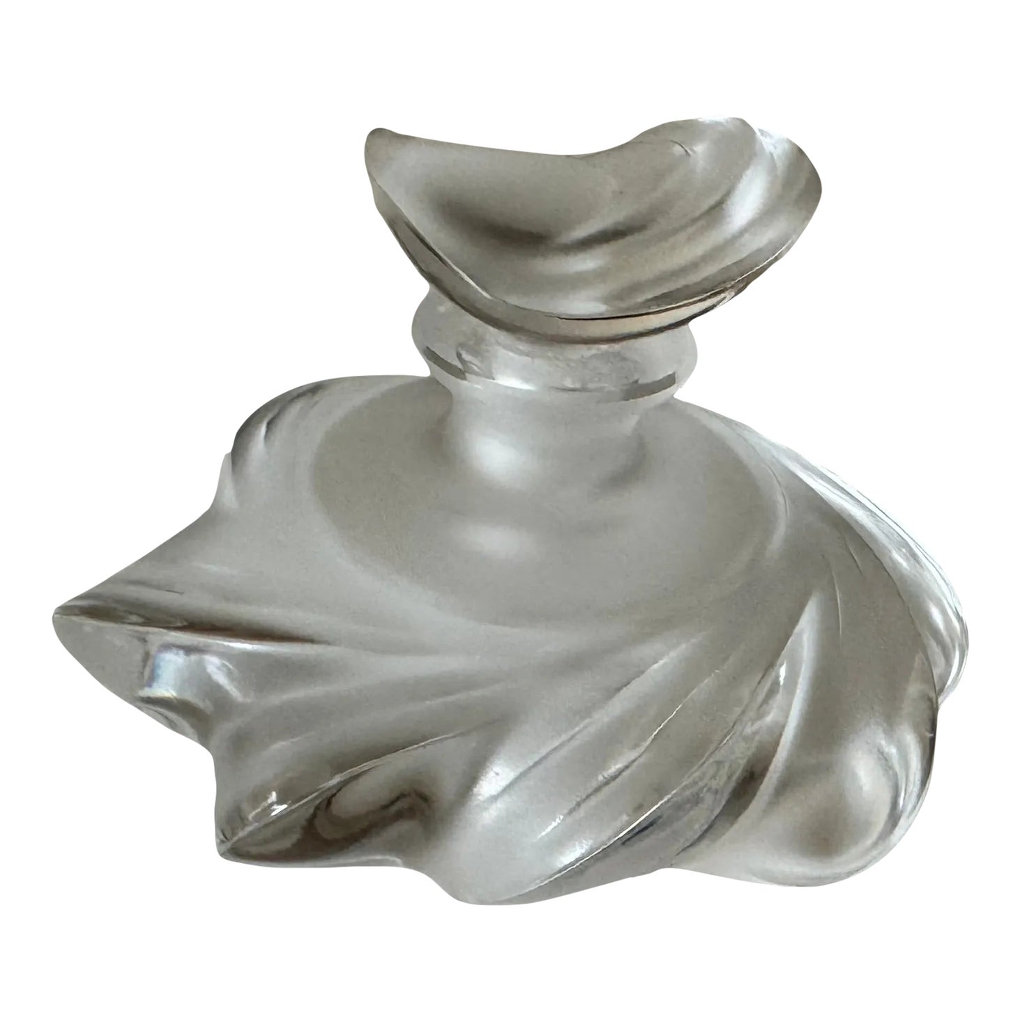 1990s Lalique Crystal Samoa Perfume Bottle | Chairish