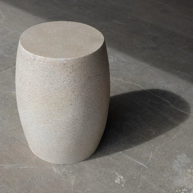 Cast Resin 'Barrel' Table, Aged Stone Finish by Zachary A. Design ...