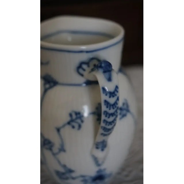 Vintage Royal Copenhagen Blue Fluted Plain Jug / Pitcher | Chairish