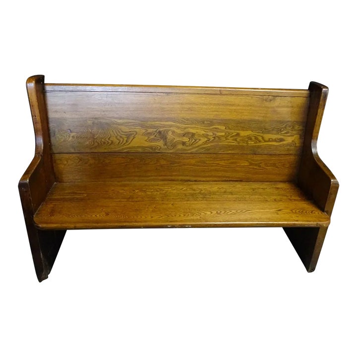 Early 20th Century Antique Church Pew From St. Francis, Patchogue Ny ...