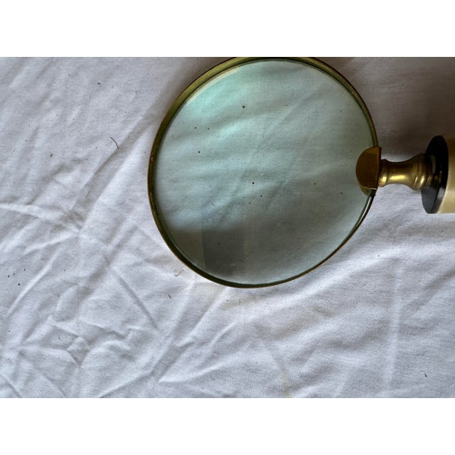 1970s Magnifying Glass With Stone Handle | Chairish