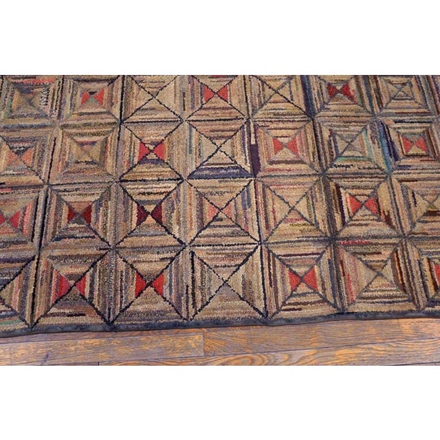 Early 20th Century American Hooked Rug ( 5'6" X 8' - 167 X 244 ) | Chairish