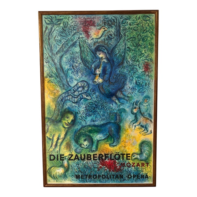 Vintage 1967 Marc Chagall Metropolitan Opera - Die Zauberflote Mozart ...