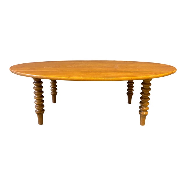 1960s Vintage Conant Ball Coffee Table with Drop Leaf Sides | Chairish