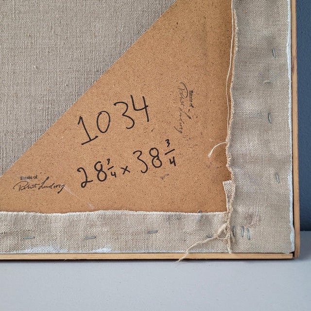 1950's Abstract Geometric Painting by R. Ludwig | Chairish