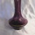 1960s Purple Bud Base With Gold Trim and Dimensional Flowers | Chairish
