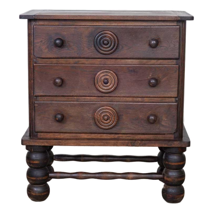 1940s French Oak Dresser by Charles Dudouyt, Attributed | Chairish