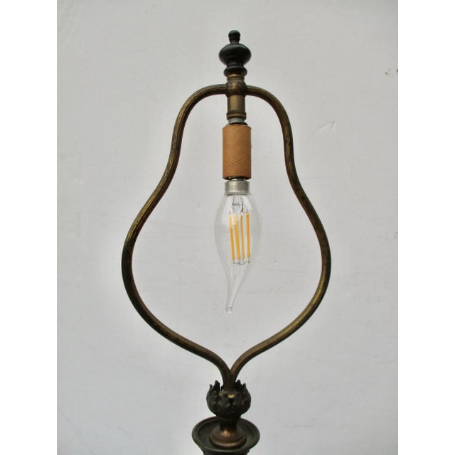 French Bronze Caryatid Lamp of Hercules Circa 1920s | Chairish