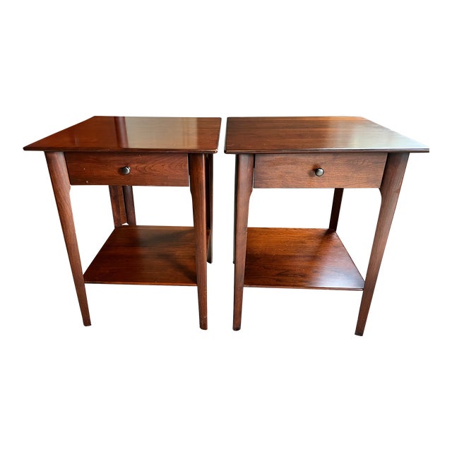 Shaker Style Copeland Furniture Cherry Wood Nightstands (Set of 2 ...