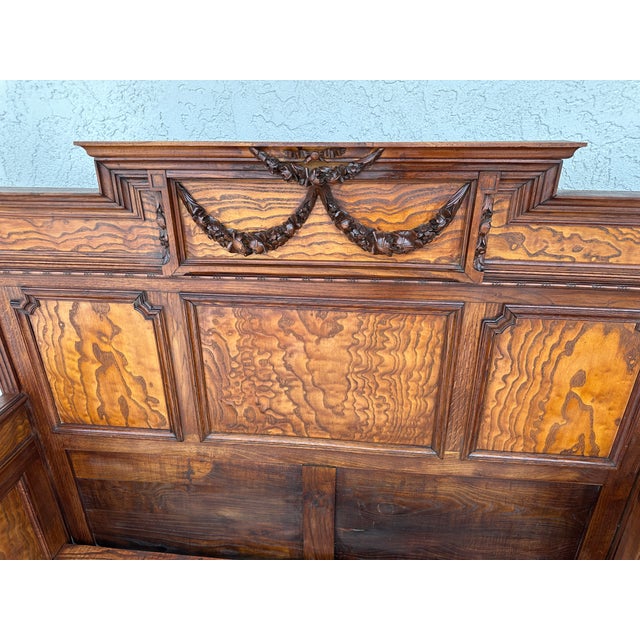 Antique High Back Bench | Chairish