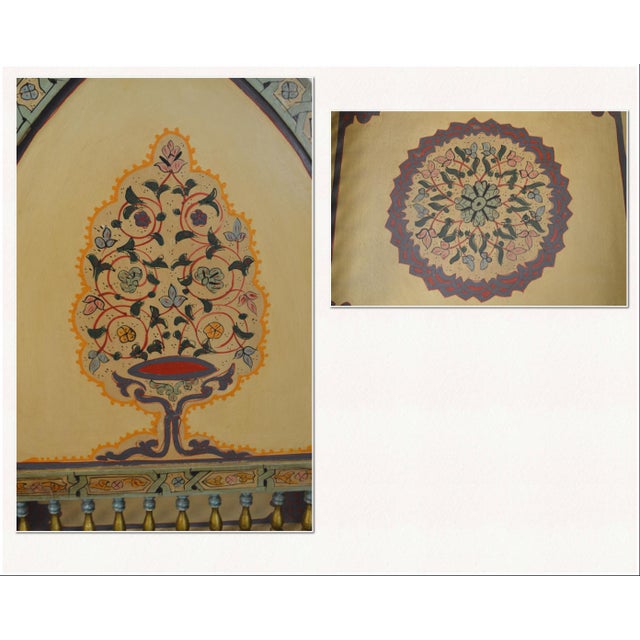Middle Eastern Decorated Hall Chairs - a Pair | Chairish