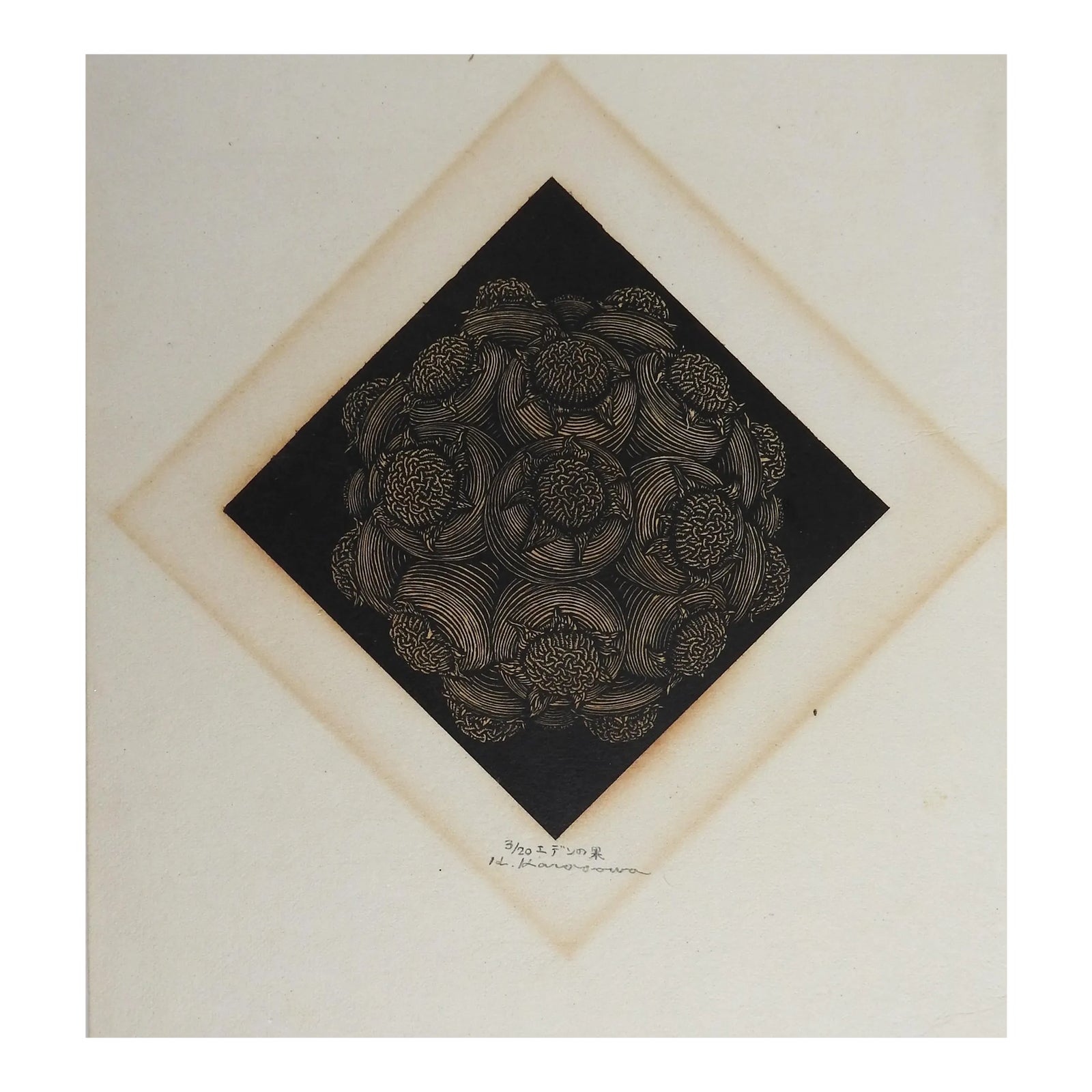 Vintage Late 20th Century Karasawa Hitoshi Botanical Woodblock Print ...