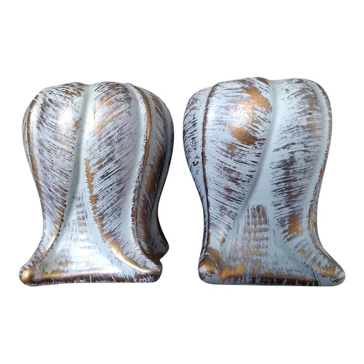 Vintage Haeger Gold Tweed 22K Gold Pottery Candle Holders - a Pair ...