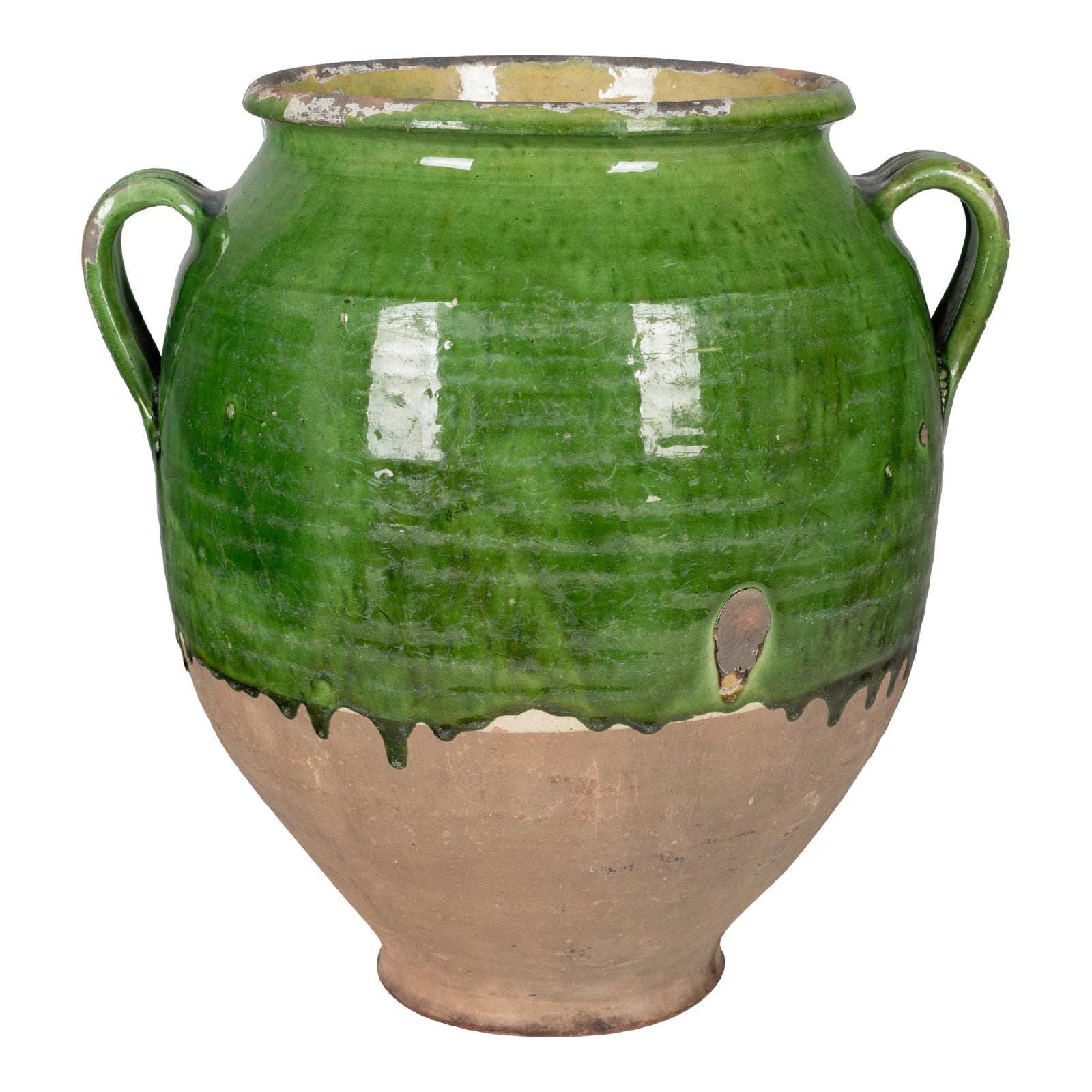 19th Century French Terracotta Confit Pot | Chairish