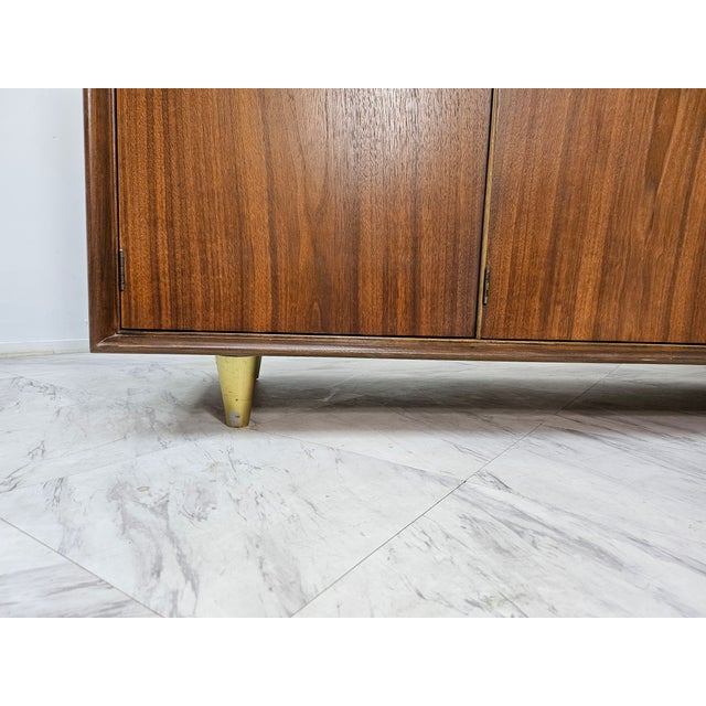 1950s Johnson Furniture Co. Walnut Buffet | Chairish