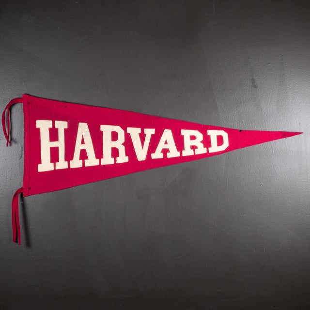Harvard University Pennant Banner C.1920-1940 | Chairish