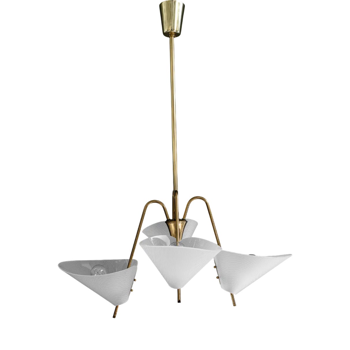 Chandelier with Acrylic Glass Shades by Rupert Nikoll, Vienna, Austria ...