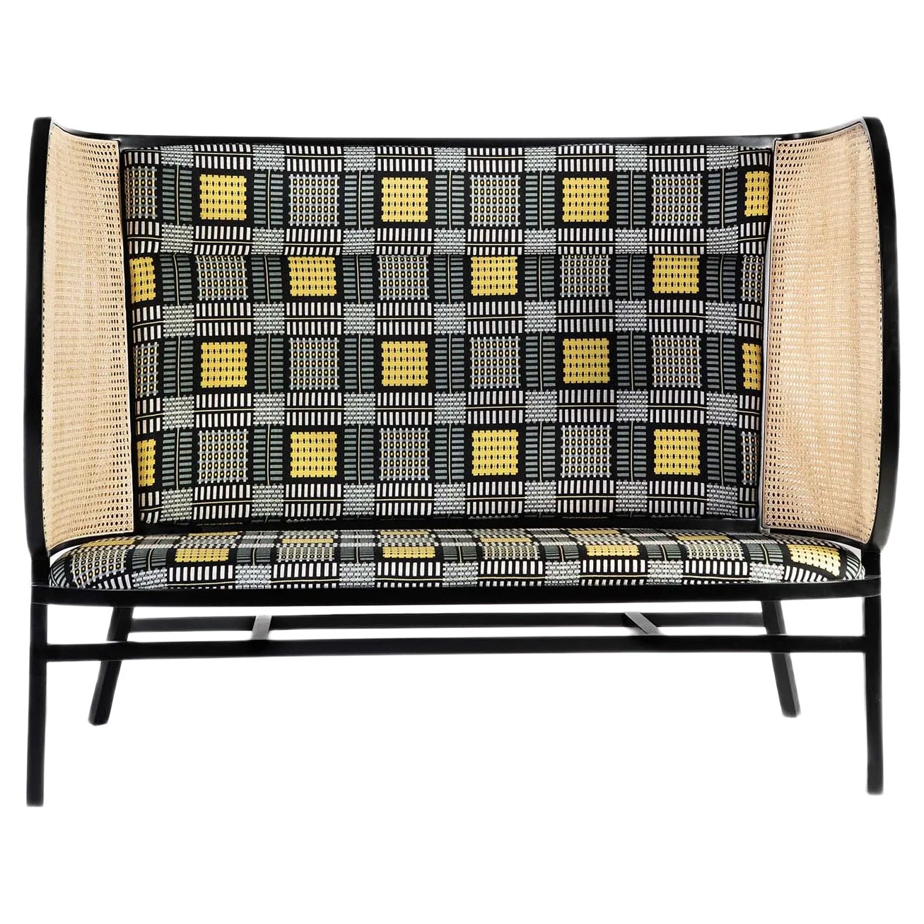 Straw Hideout Loveseat by Front Year | Chairish