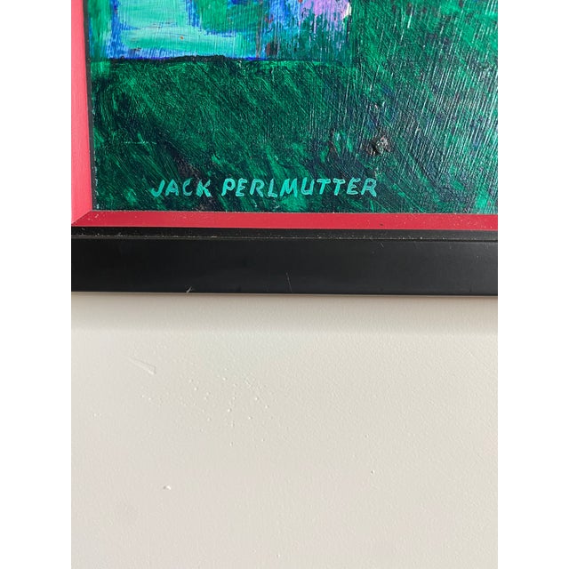 1980s Abstract Figurative Original Oil Painting by Jack Perlmutter ...