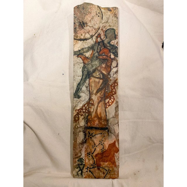 Carved Marble Stone Slab Sculpture | Chairish