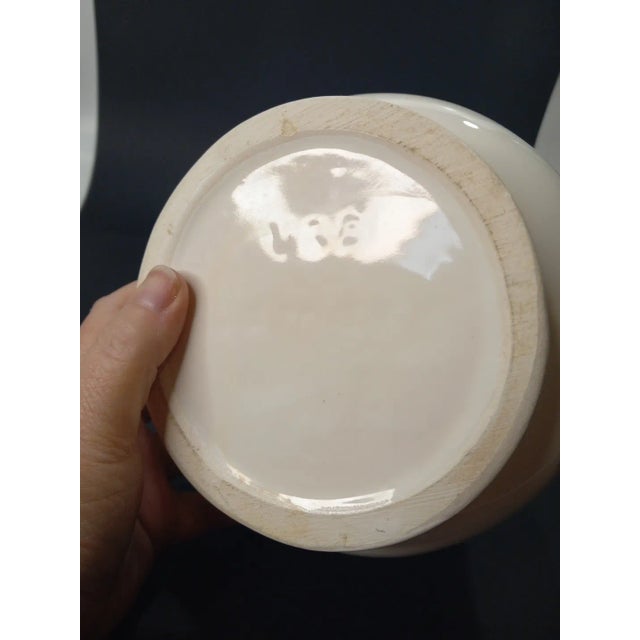 Vintage Ceramic Pitcher with Florals Leaves French Country Farmhouse ...