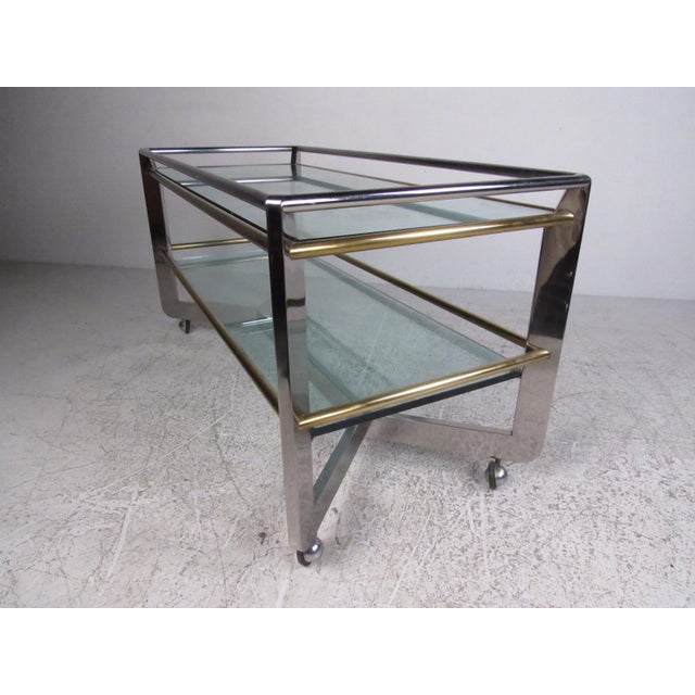 Large Modern Service Trolley or Display Cart | Chairish