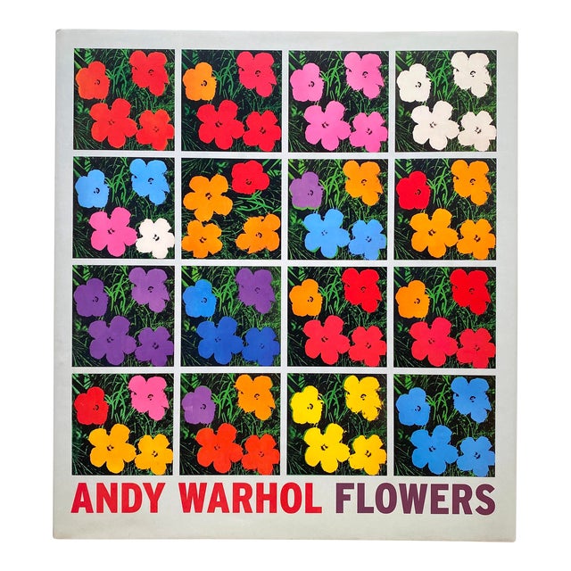 " Andy Warhol : Flowers " First Edition Lithograph Print Hardcover Pop ...