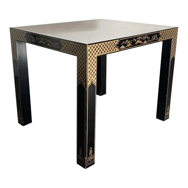 Chinoiserie Hand Painted Side Table by Drexel Heritage | Chairish
